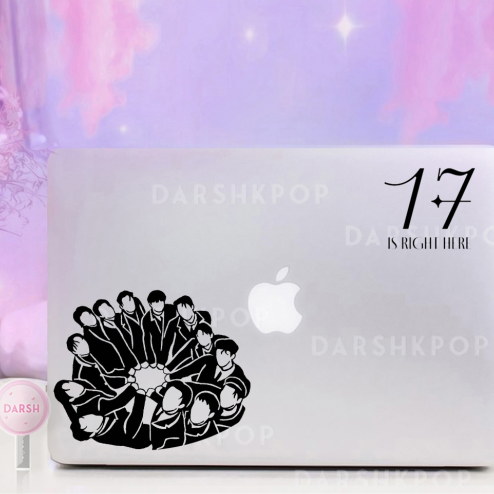Seventeen 17 is right here Kpop Group Waterproof Decal Vinyl Sticker ...