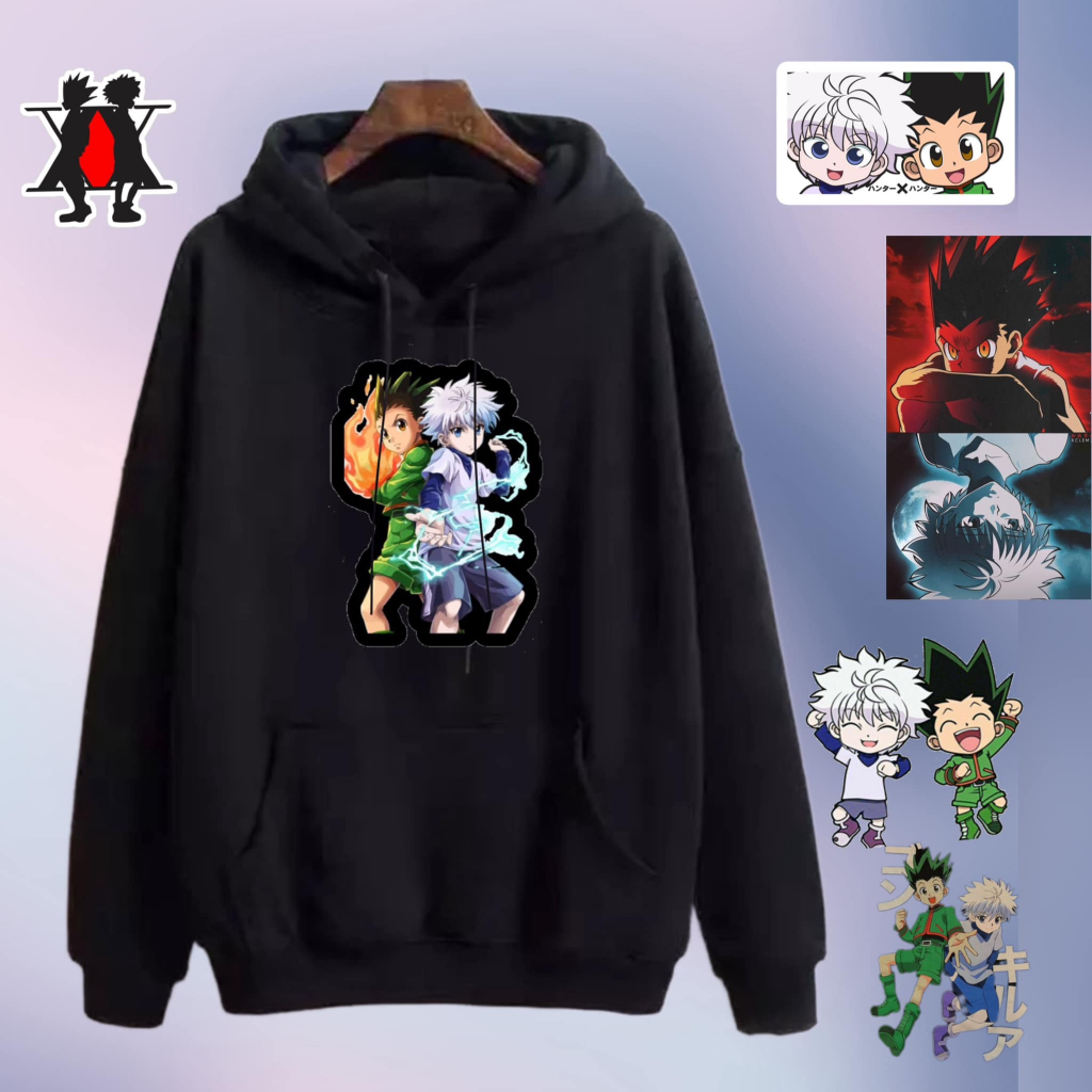 Killua and Gon Hoodie Jacket for kids up to adult | Shopee Philippines