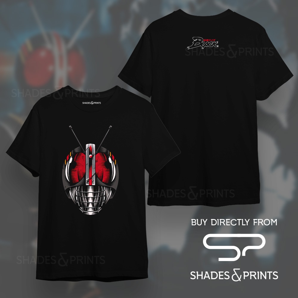 Mask Rider Black Classic Japanese Superhero Customized Shirt Retro ...