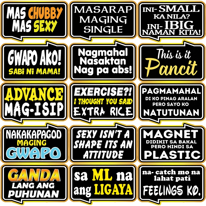 All time event Hugot Photobooth Props in sintraboard (available in 1 ...
