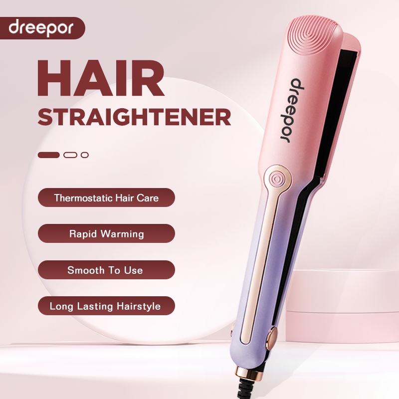 Dreepor Hair Curler And Straightener Hair Straightener Flat Iron Curly ...
