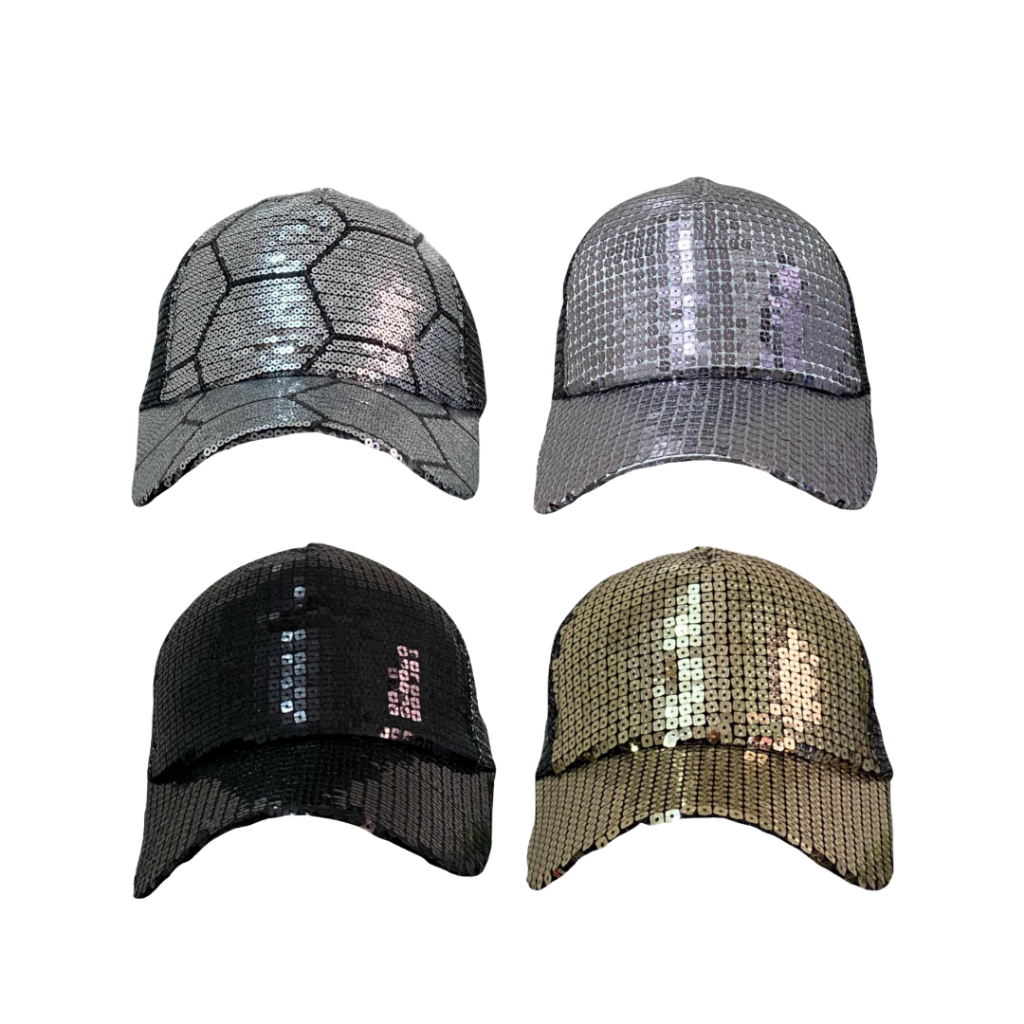 SEQUINS Embellished Baseball Cap (Curved Brim) | Shopee Philippines