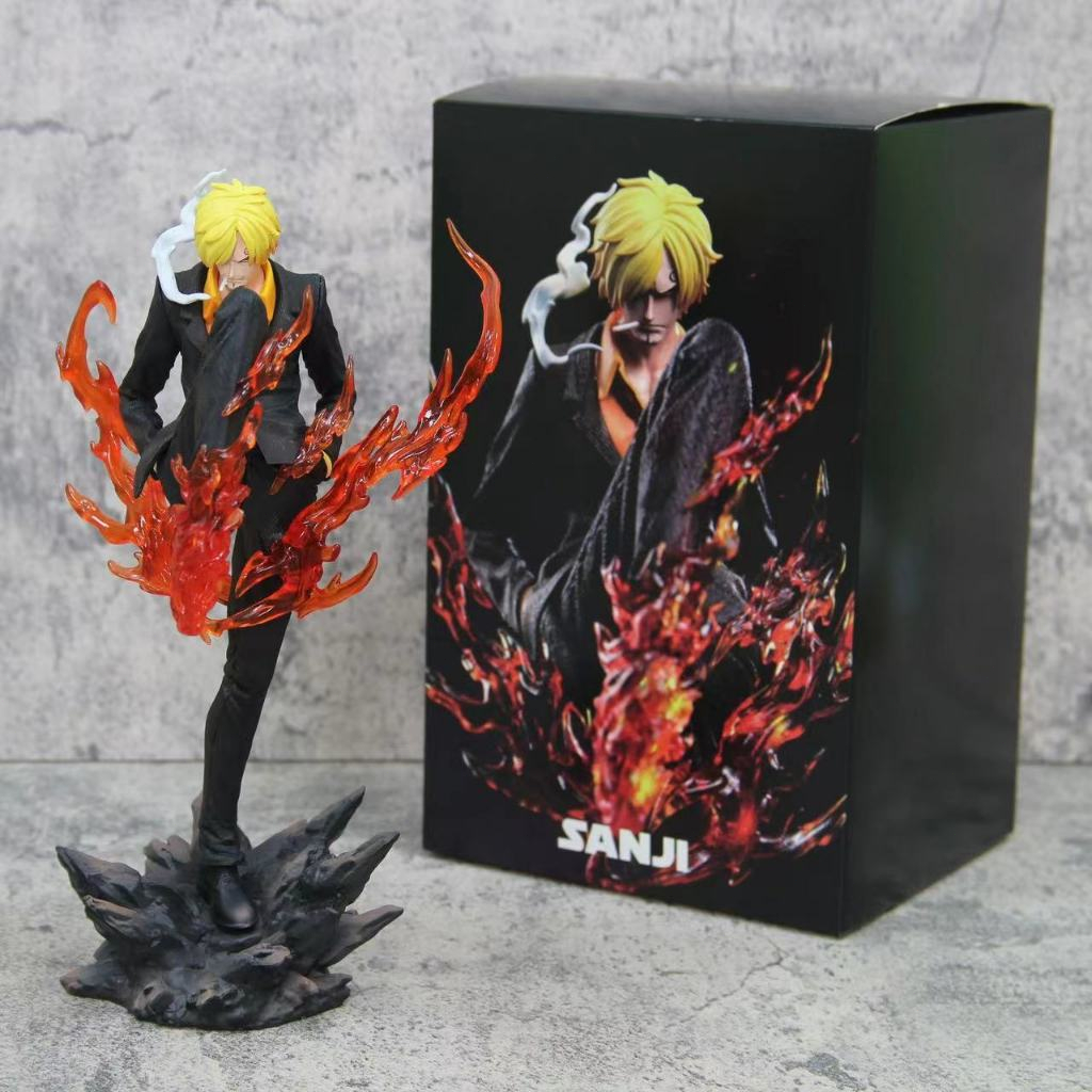 ONE PIECE SANJI Anime Cartoon Character Model Toy Gift 25*16*14 ...