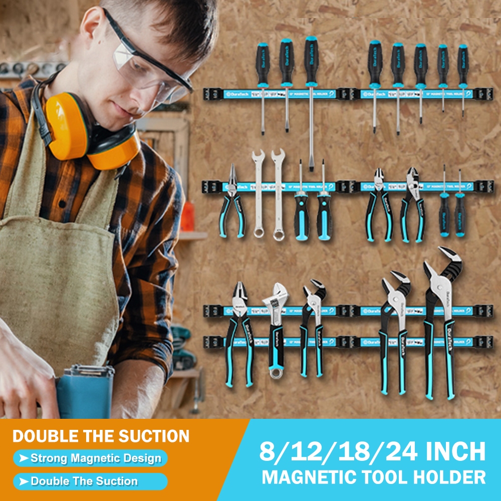 【Magnetic Strip】Tool Magnetic Shelf Storage Strip Magnetic Tool Holder ...