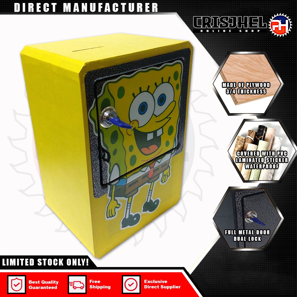 Cartoon design spongebob big Aklansya Vault Multi Purpose Safety box ...