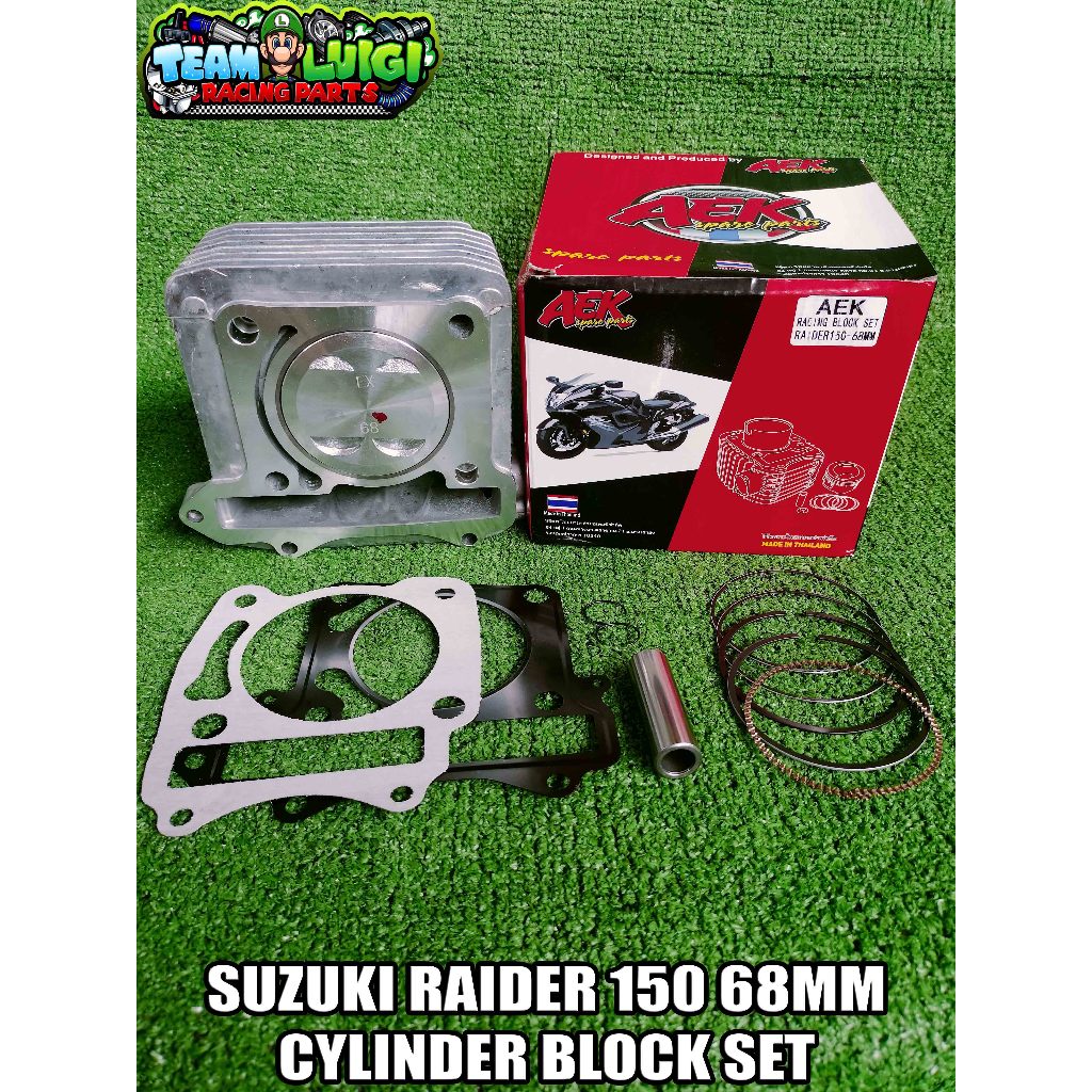 AEK SUZUKI RAIDER 150 68MM CYLINDER BLOCK SET | Shopee Philippines