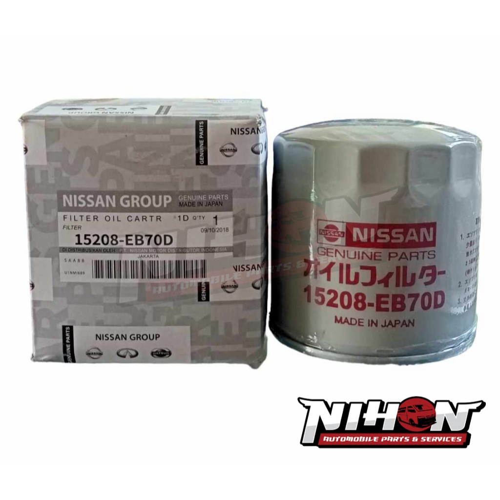 NISSAN OIL FILTER (15208-EB70D) FOR Nissan Terra / Nissan Navara / Nissan NV350 Urvan | Shopee ...