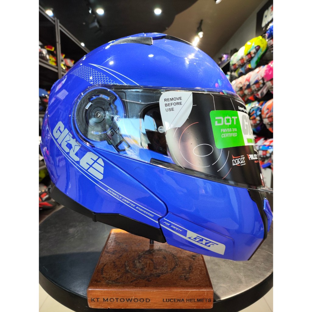 Gille GXR Solid Modular Dual Visor Helmet with Free Extra Visor ...