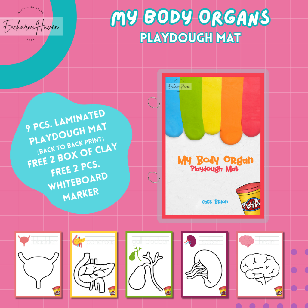 My Body organs Playdough Mat | Shopee Philippines
