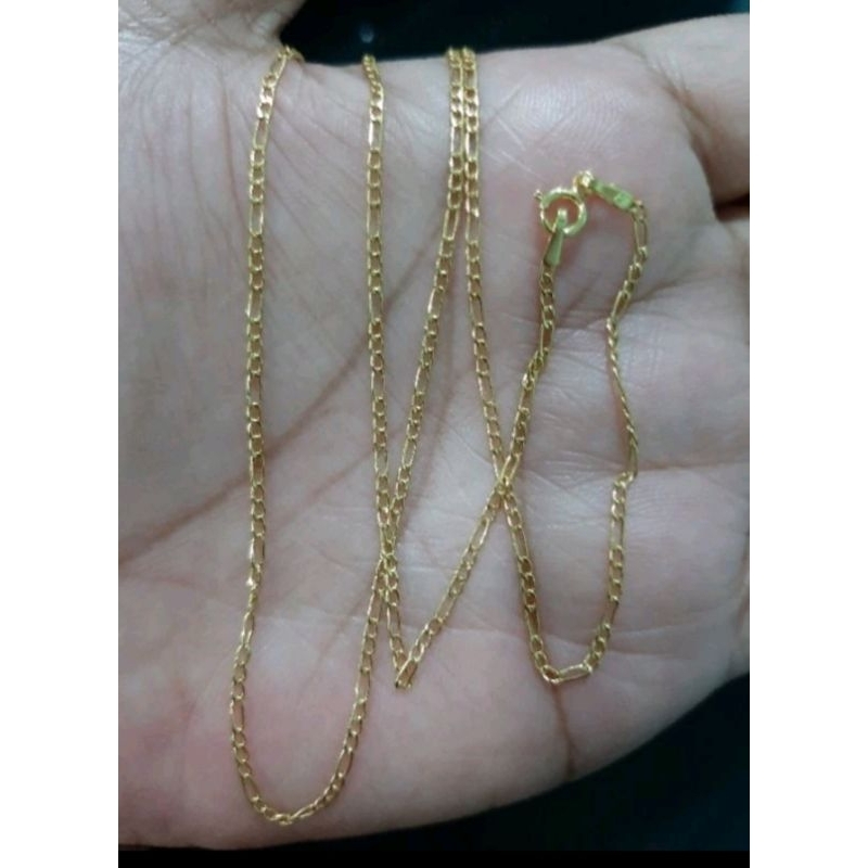 18k Saudi Gold 3in1 CHAIN ️ PAWNABLE & COD | Shopee Philippines