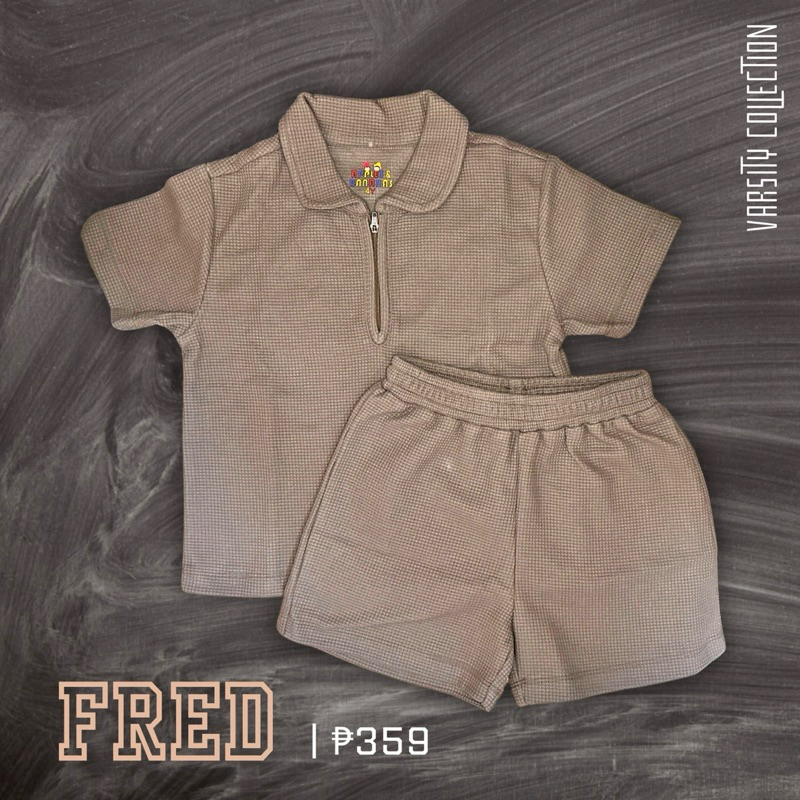 Boys Polotee Terno Set Coords for Kids 2-8 Years Old (Fred Coordinates ...