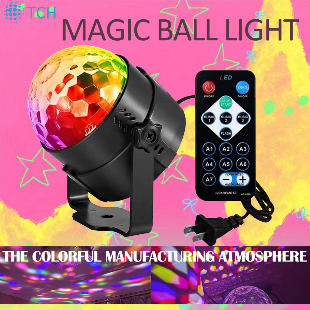 LED Party Light SENSOR Activated Party Lights with Remote Control Dj ...