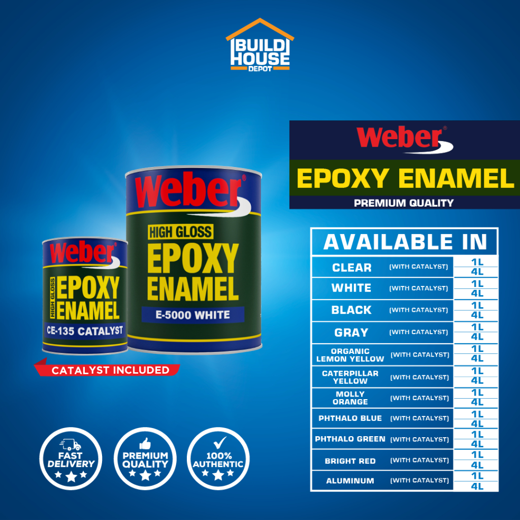 WEBER Epoxy Enamel with Catalyst - 1L | 4L | Shopee Philippines