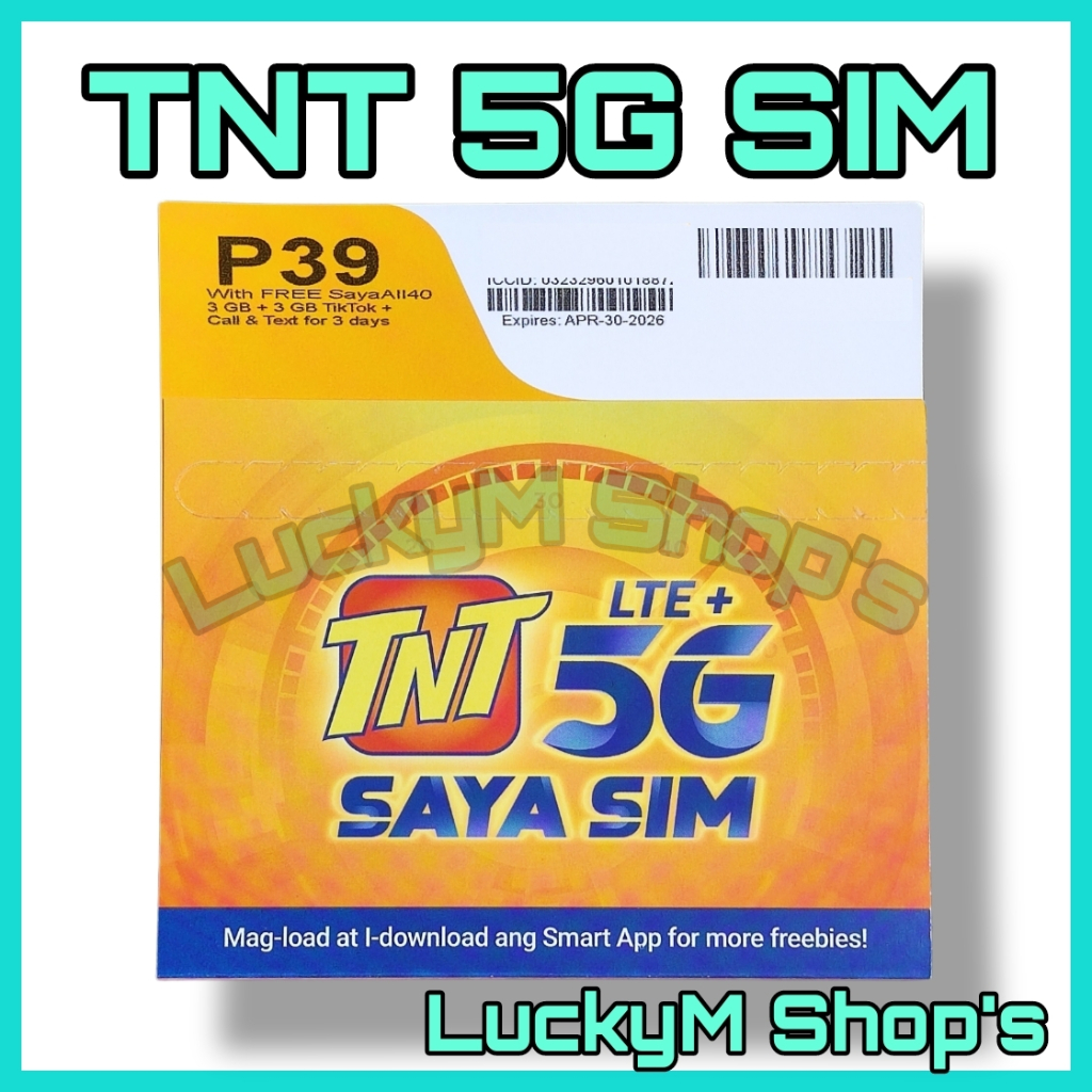 Talk N Text 5G Sim Card (39 New Tag Price) | Shopee Philippines