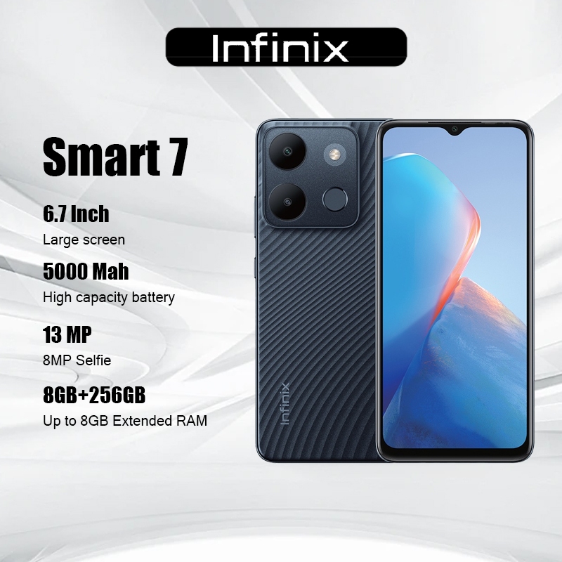 Infinix Smart 7 plus Android 8+256GB 5G smartphone 6.7inch 6000mah 100% ...