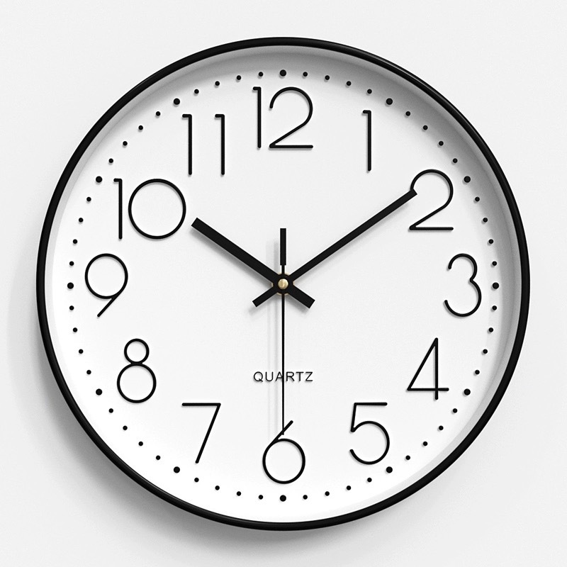 JMD 8 Inch Silent Transparent Glass Minimalism Office Living Home Decor ...