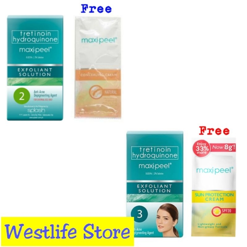 maxi-Peel Exfoliant Solution Tretinoin, Hydroquinone 60ml | Shopee ...