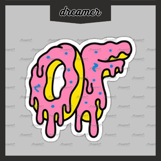 ODD FUTURE STICKER BOMB WATERPROOF STICKERS LAMINATED WEATHER PROOF ...