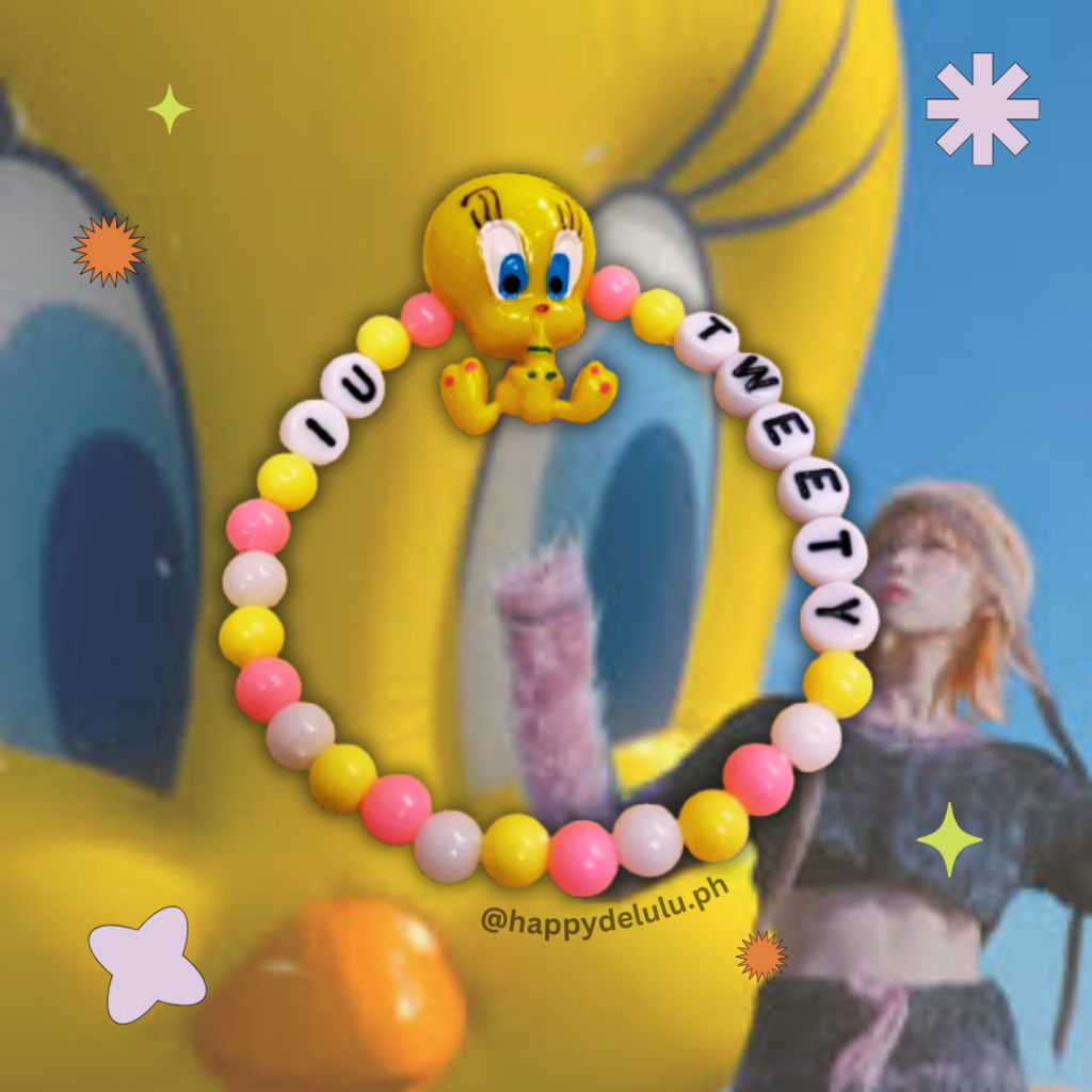 IU x TWEETY Beaded Bracelets / KPOP Concert Accessories / Giveaways ...
