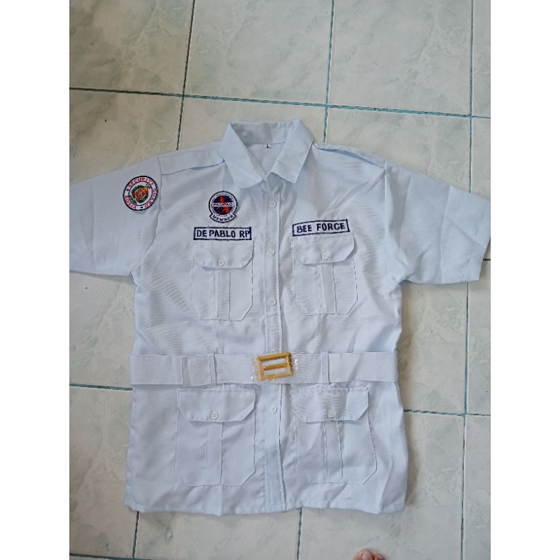 Bust jacket with patches and buckle | Shopee Philippines
