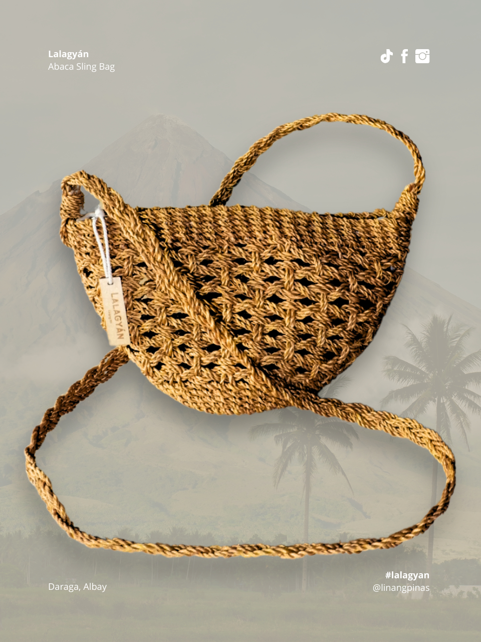 Abaca Lalagyán Sling Bag | Linang PH | Shopee Philippines