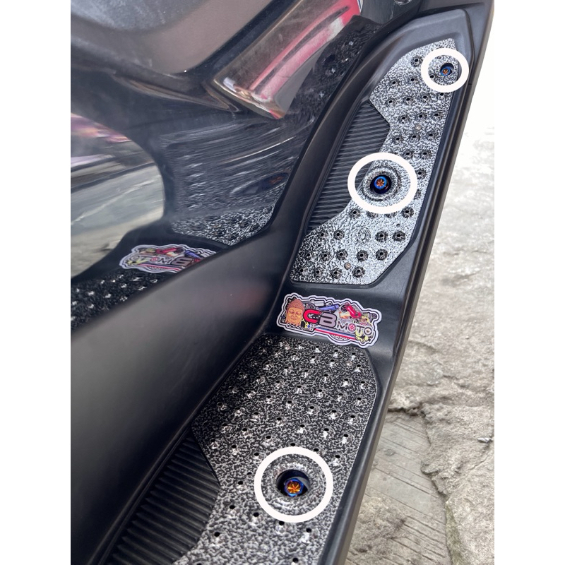 HENG FOOT BOARD BOLTS FOR NMAX V1, V2 & V3 CNC TITANIUM | Shopee ...