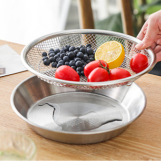 7D Kitchen Oil Filter Tray Stainless Steel Mesh Frying Drain Pan ...