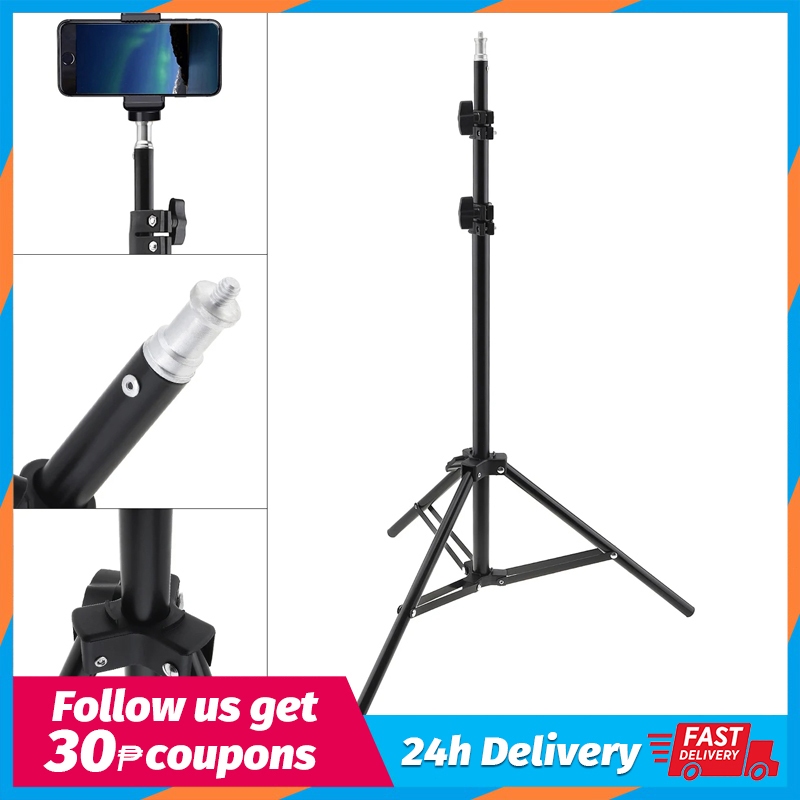 Original multi-function 210CM tripod camera portable tripod with mobile phone stand | Shopee ...