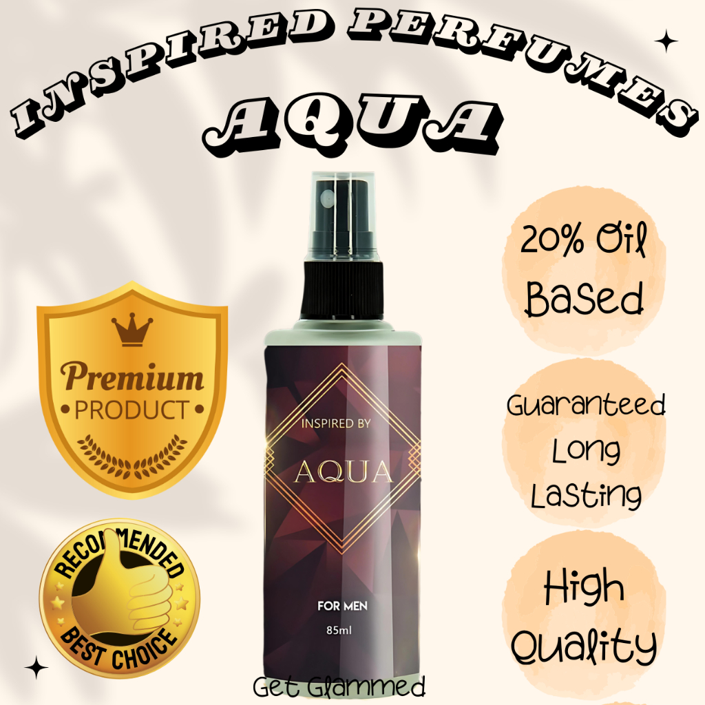 Aqua Best Selling Inspired Oil Based Perfume 85ml. Men COD | Shopee ...