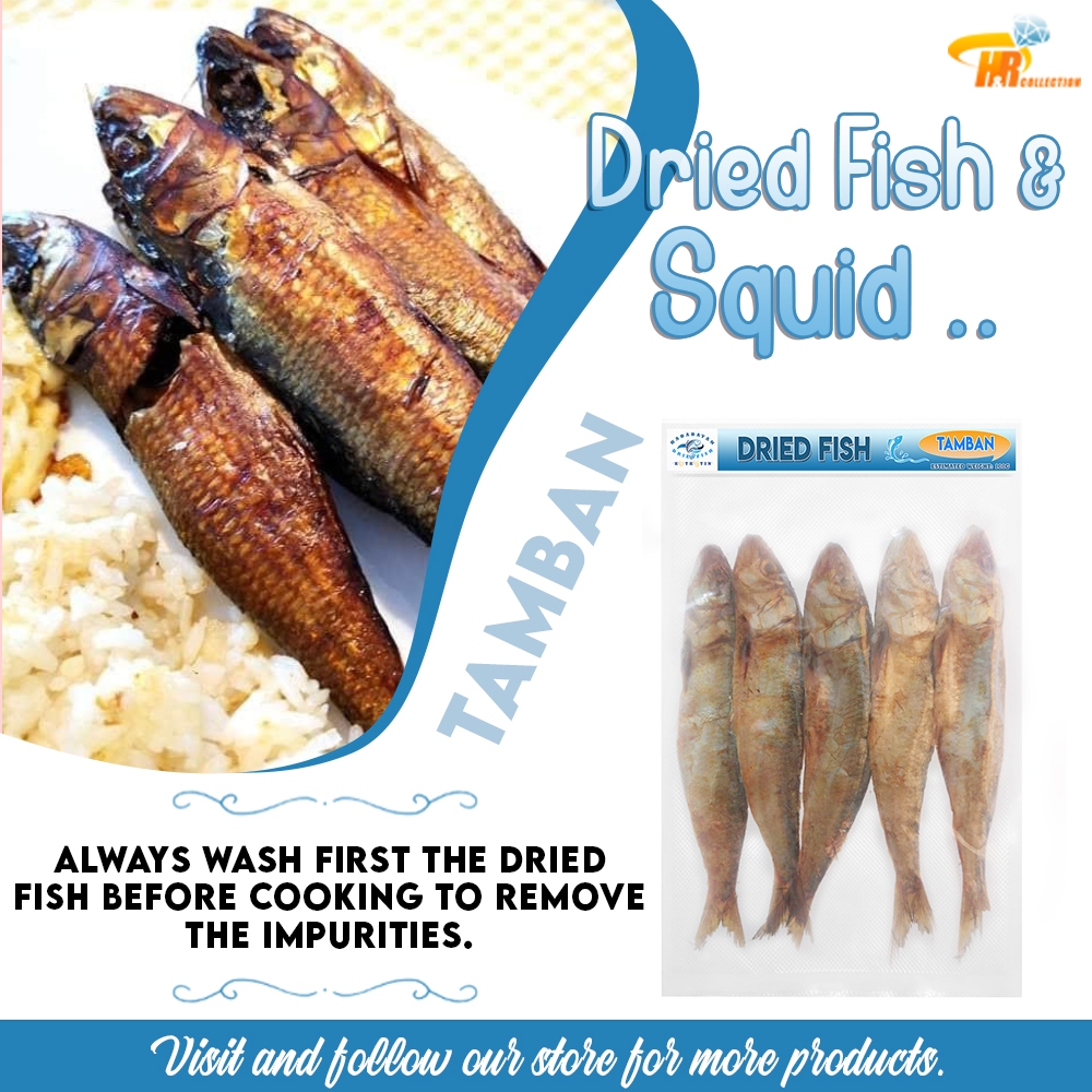 Dried Fish TAMBAN Tuyong Tamban Sardinella ( 100g/200g ) Sun Dried Fish ...