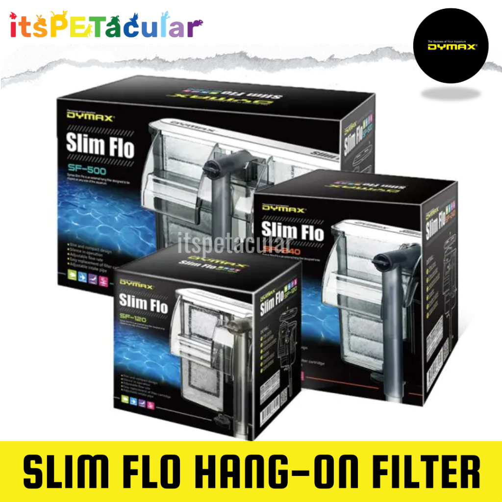 Dymax Slim Flo Hang On Filter for Aquarium ( Hang On Tank Aquarium ...