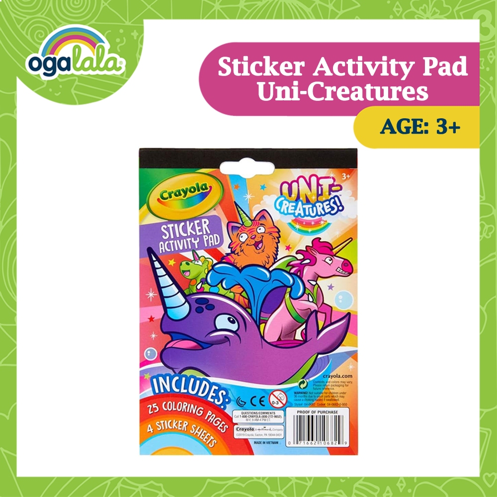 Crayola Uni-Creatures Sticker Activity Pack | Shopee Philippines