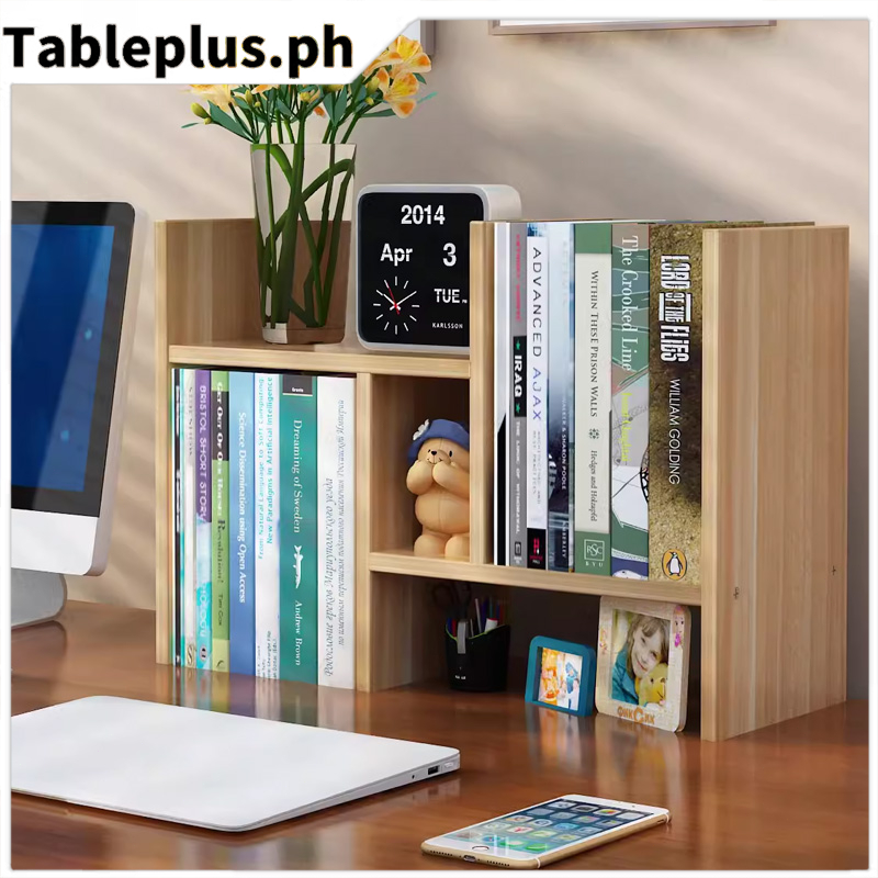 COD DIY Bookshelf Desktop Adjustable Storage Rack Organizer Study Space ...