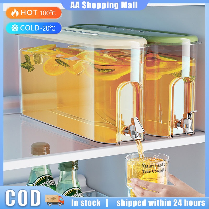 Cold Water Kettle With Faucet Refrigerator Cold Brewing kettle Fruit ...