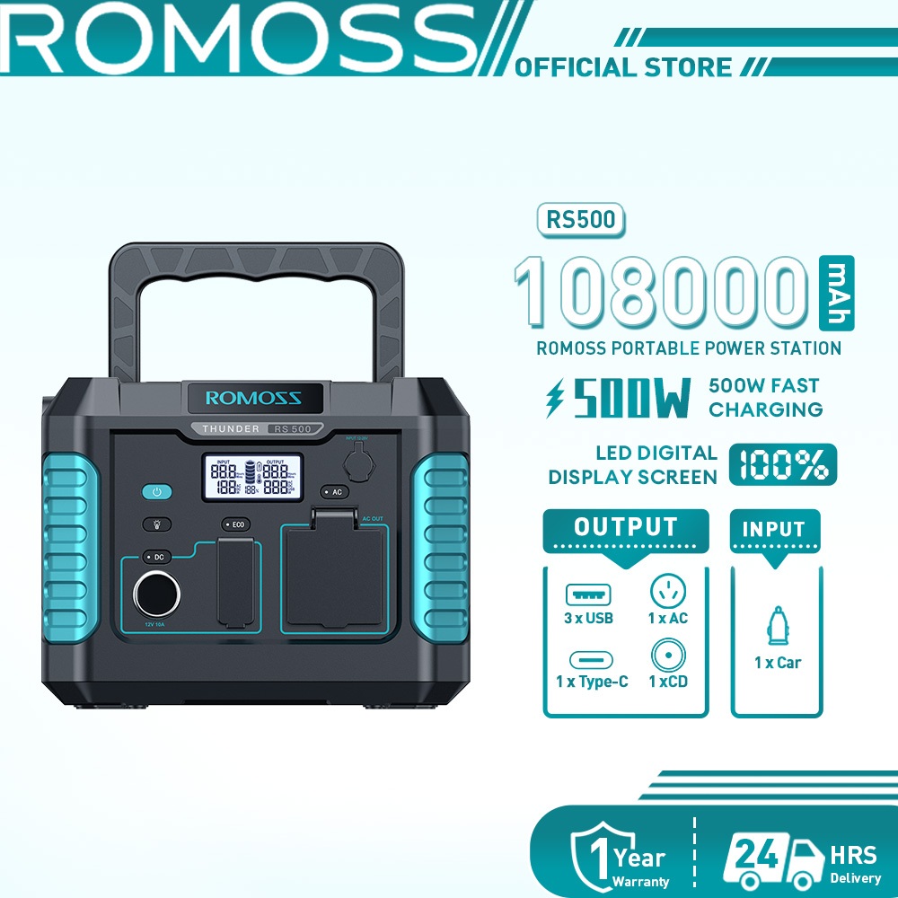 Romoss RS500 108000mAh Powerbank 500 Watts High Power Outdoor Camping ...