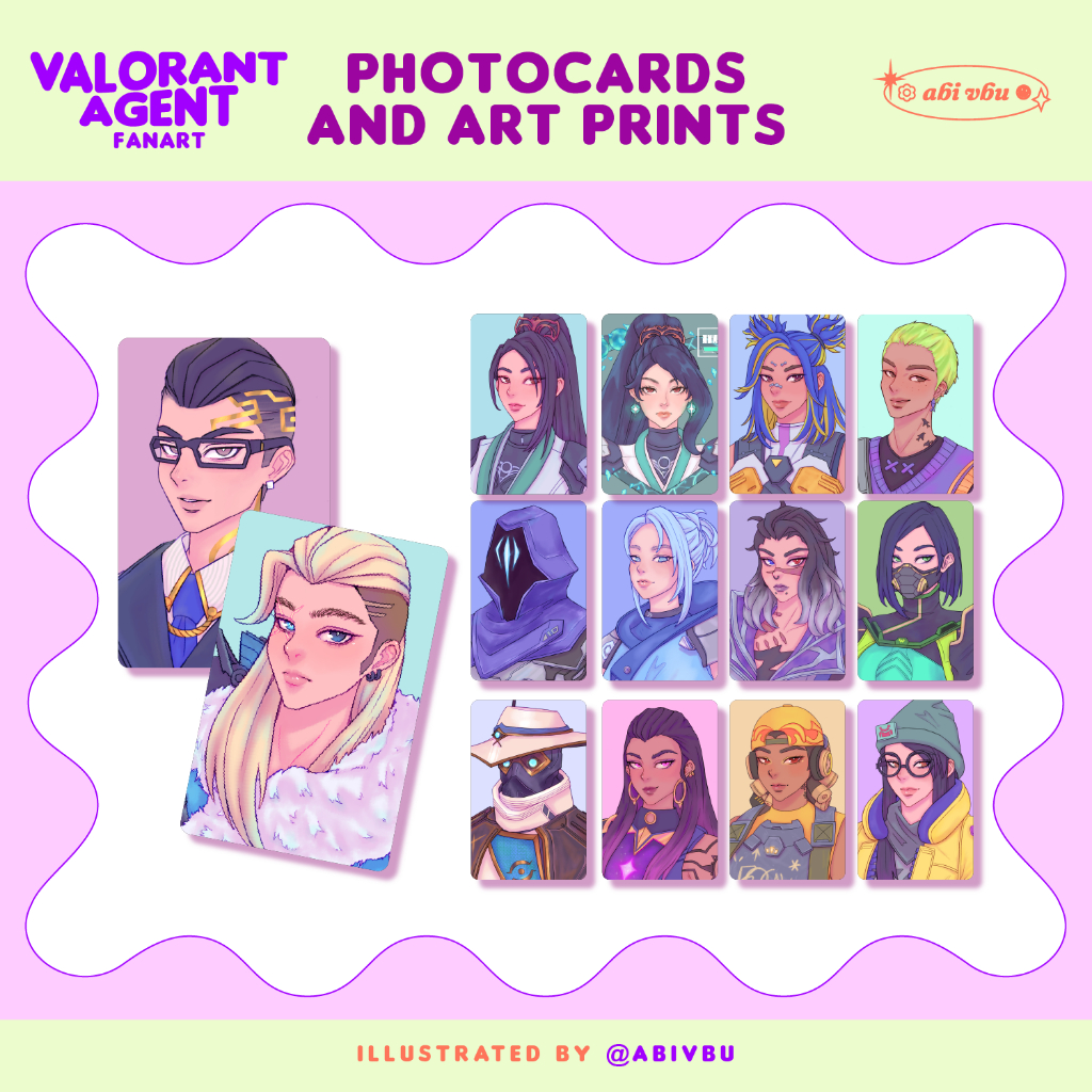 Valorant Fanart - Photocard / Art Print by AbiVbu | Shopee Philippines