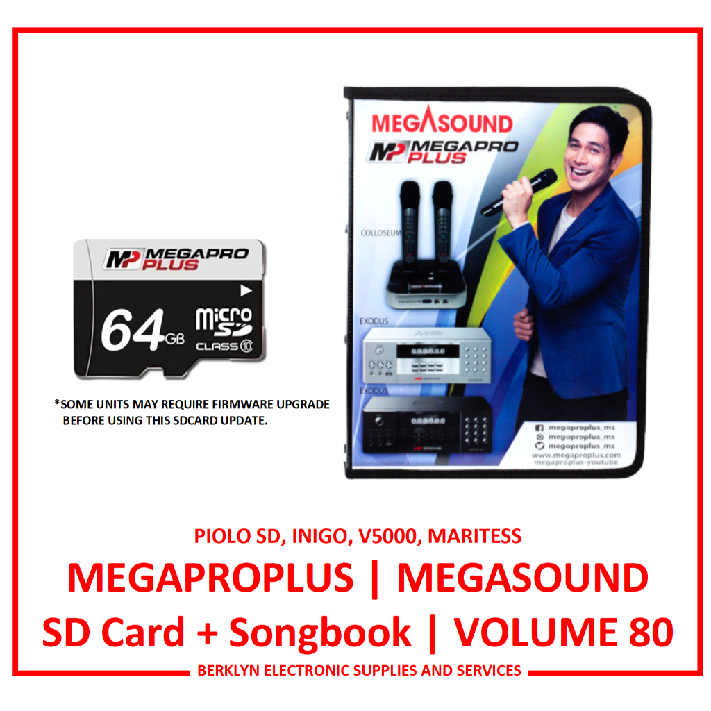 (SDCard & Songbook) Volume 80 Update Megasound Megaproplus INIGO PIOLO ...