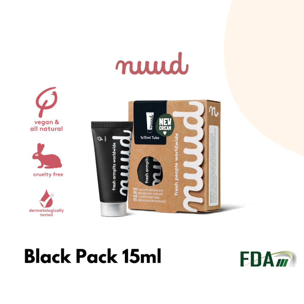 Nuud Natural Deodorant Black Pack (15ml) | Shopee Philippines