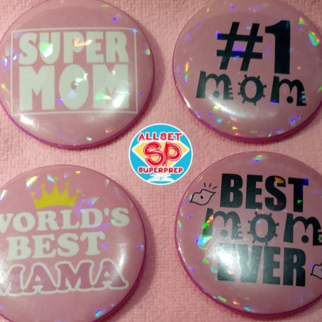 Mom Mother Glossy Badge Button Pin | Gift for Moms Mama Mother's Day ...