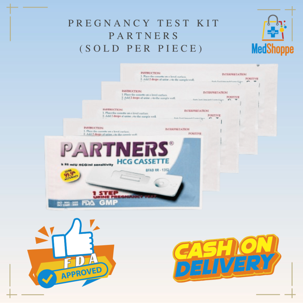 PARTNERS PREGNANCY TEST SOLD PER PIECE (DISCREET PACKAGING) | Shopee ...