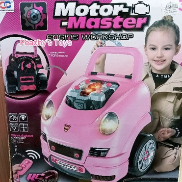 Extra Large Pink Car Motor Master Engine Workshop Mechanic Toy with ...