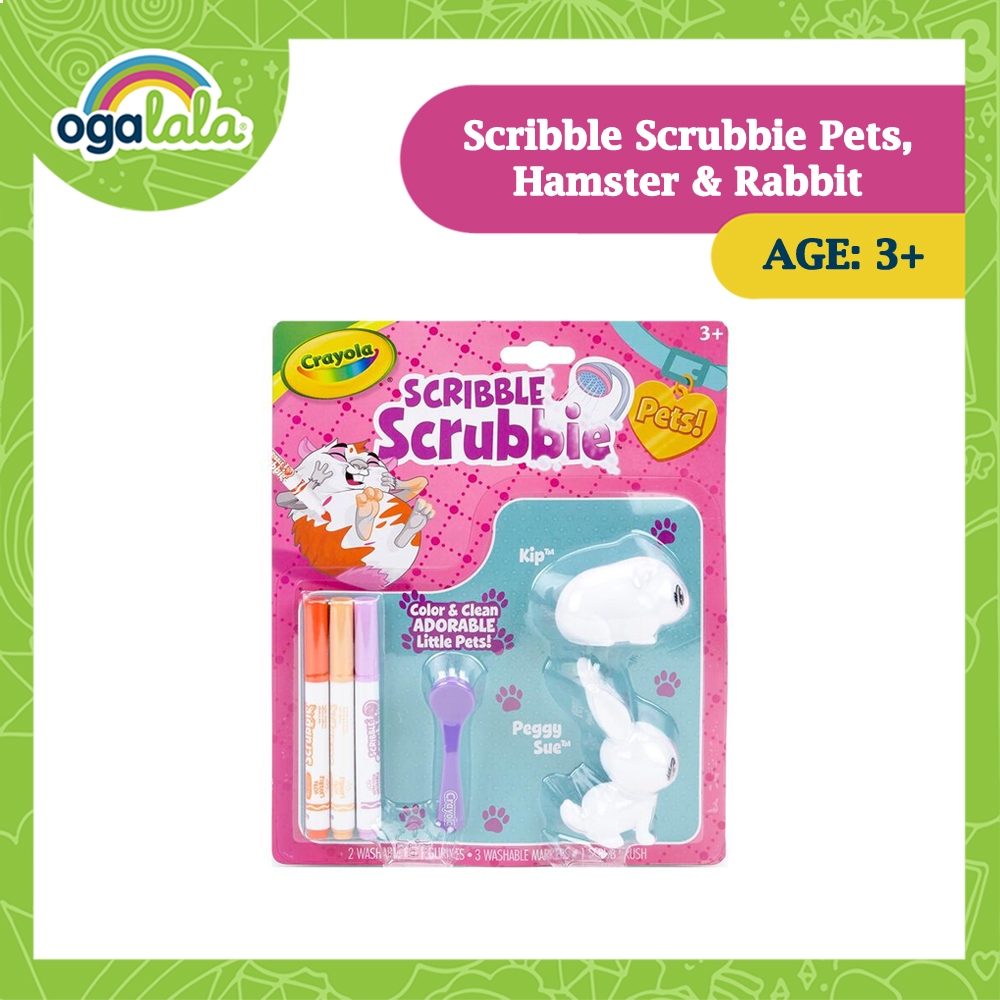 Crayola Scribble Scrubbie Pets, Rabbit and Hamster | Shopee Philippines
