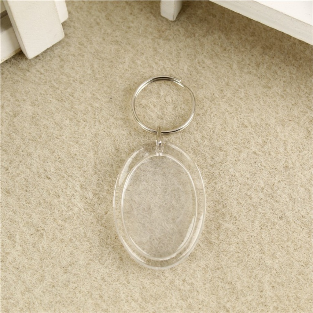 (1PC) 21kinds Blank Acrylic Keychain DIY Photo Insert / Key Ring Key ...