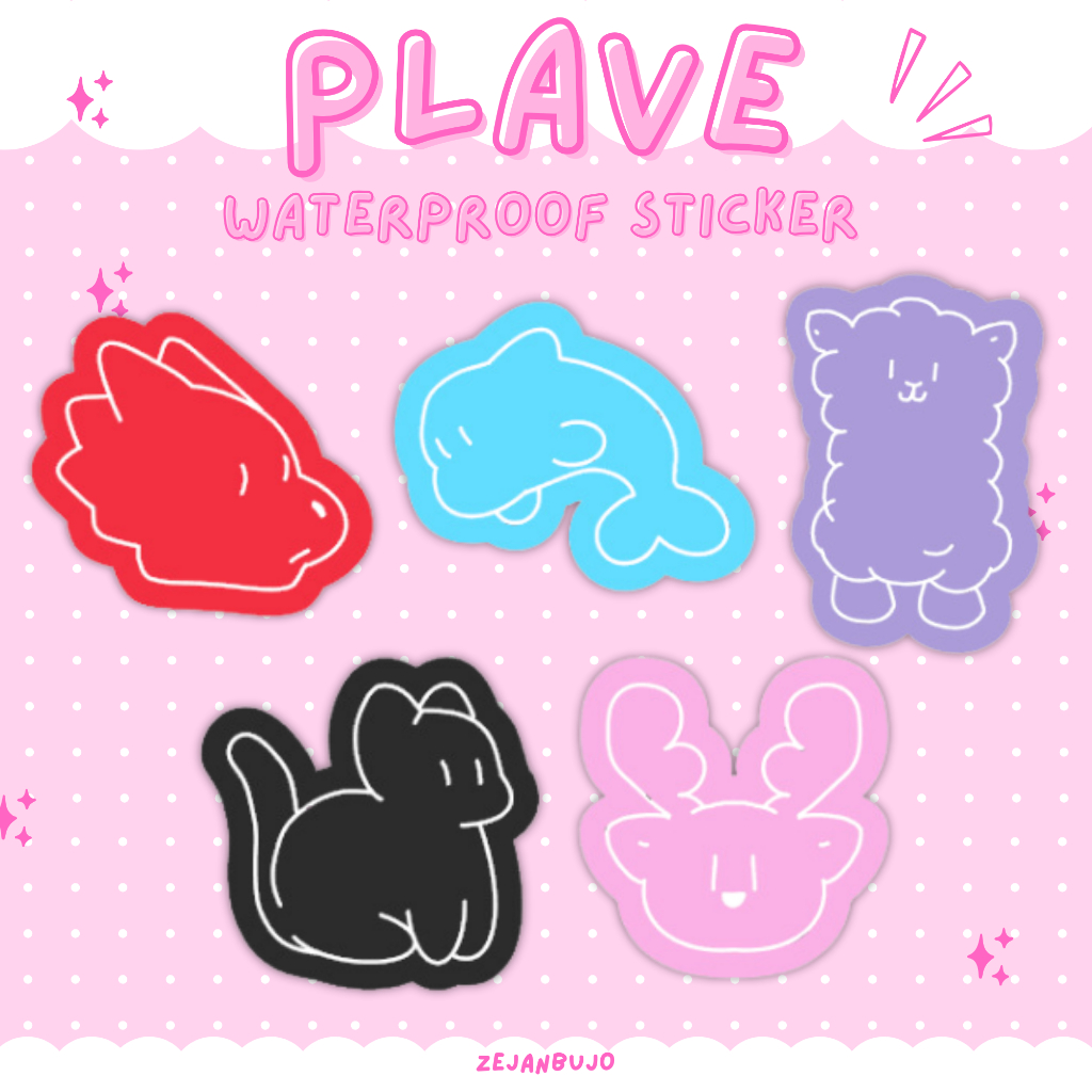 Plave｜Holo Waterproof Sticker ｜Aquaflask , Tumbler, Car, Bike｜Kpop ...