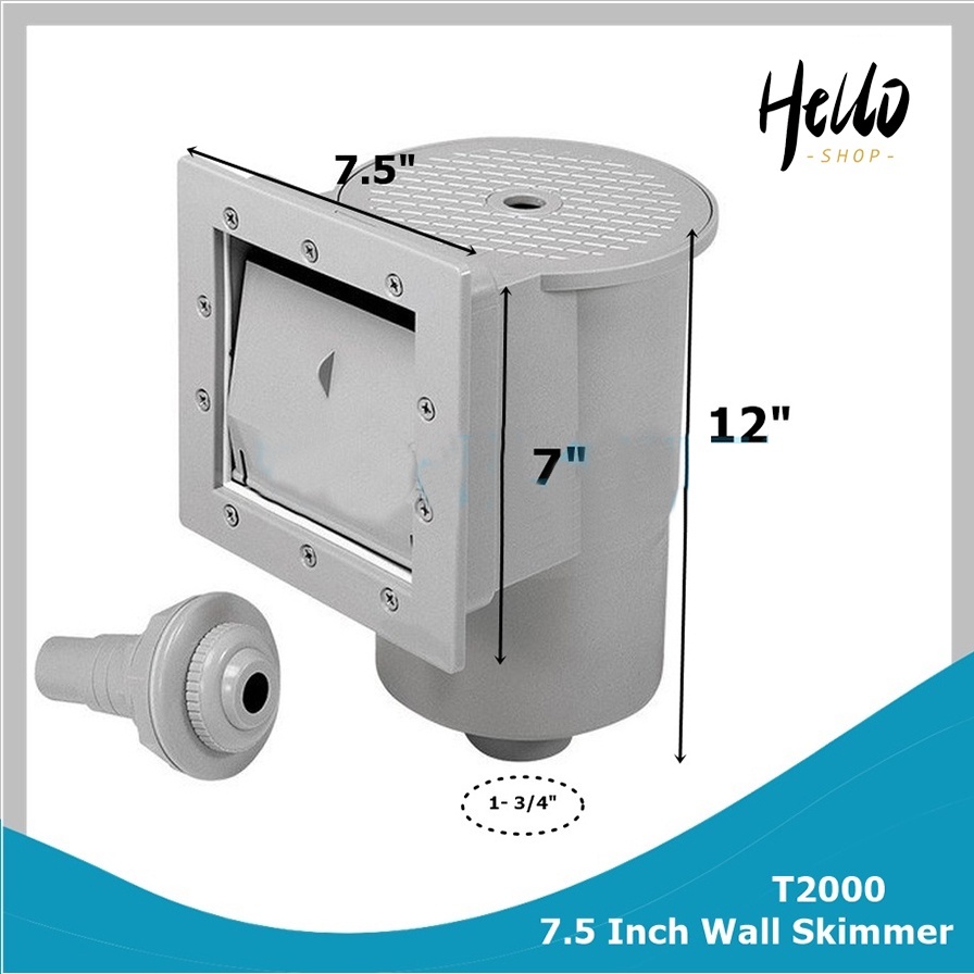 Swimming Pool 7L-T2000 Wall Skimmer 9.5L Emaux Economy Pool skimmer ...
