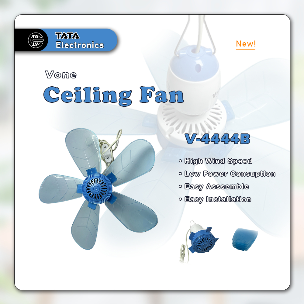 TATA ELECTRONICS Durable and Eassy Assemble 5 Blades Ceiling Fan ...