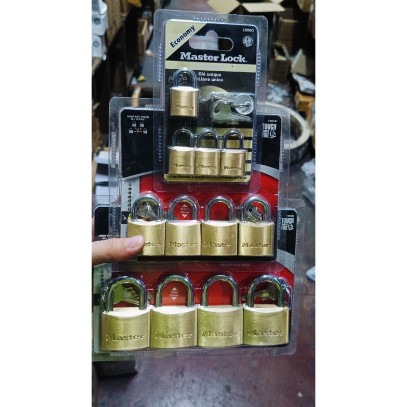 Master Lock Economy Series Padlock 1900Q/ 1901Q / 1902Q ( 20mm, 30mm, 40mm ) Keyed alike ...