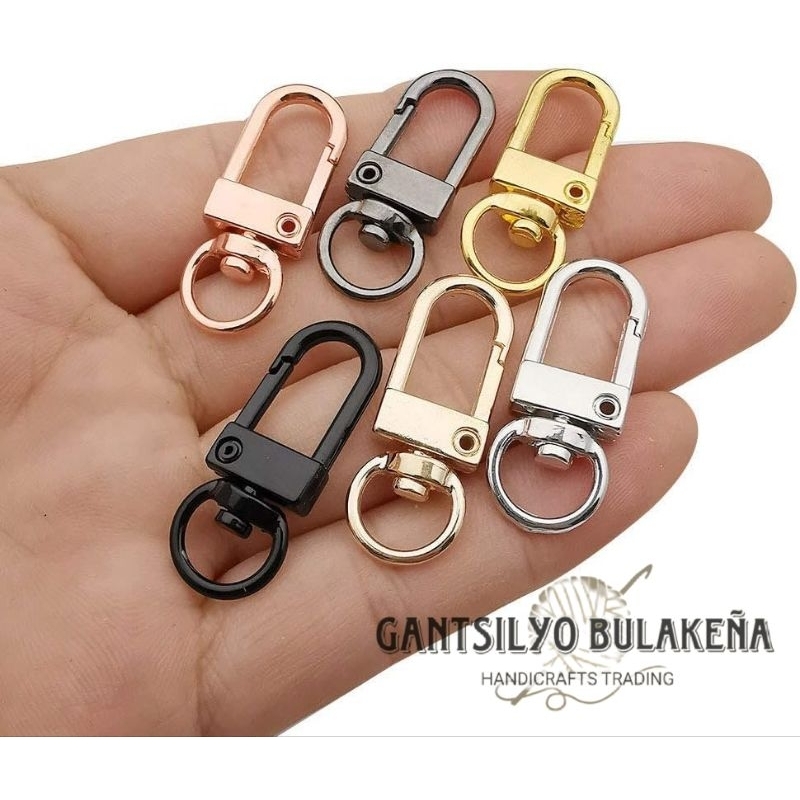 34mm SWIVEL LOCK LOBSTER LOCK 10pcs per Pack Keychain Lock | Shopee ...
