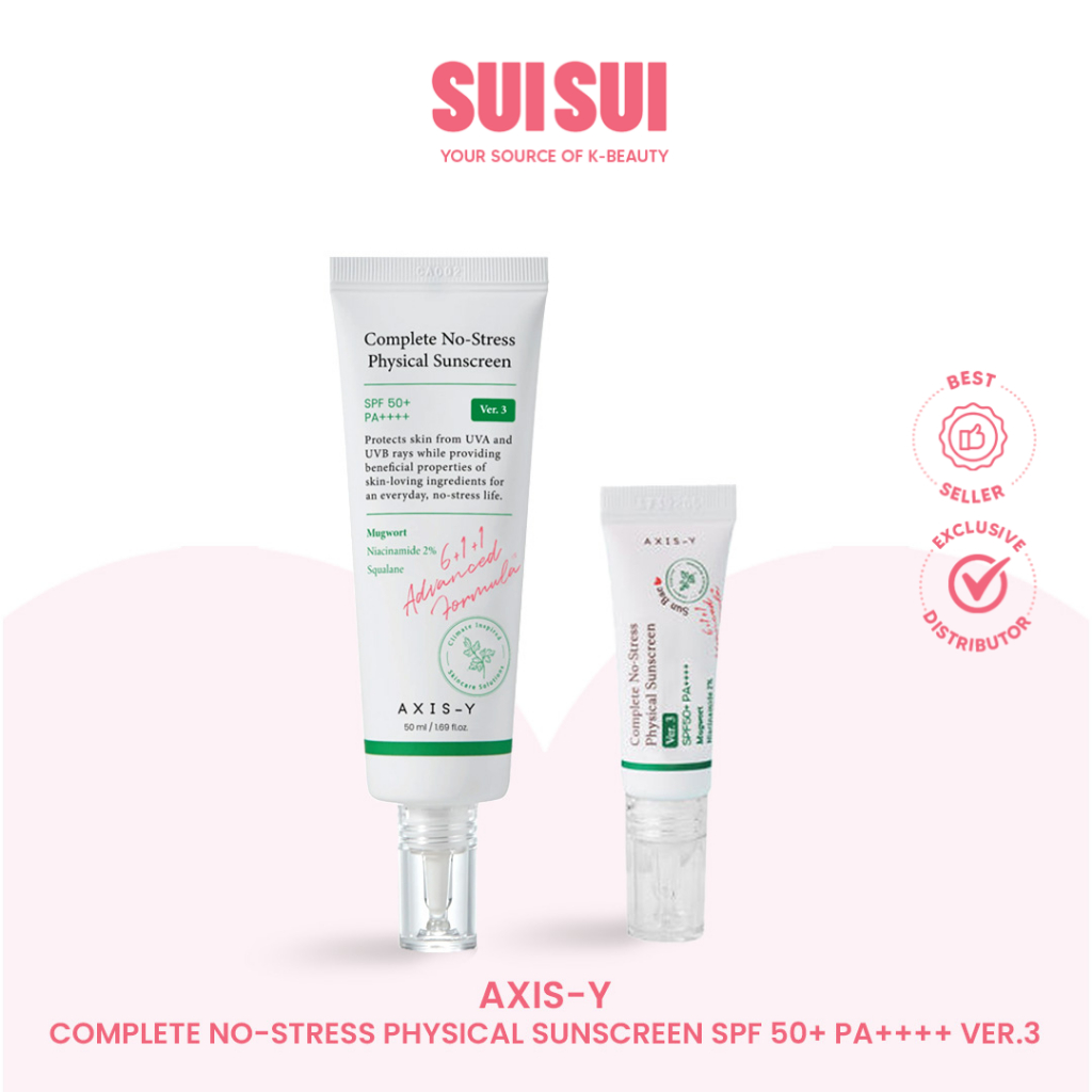 AXIS-Y Complete No-Stress Physical Sunscreen SPF50+ PA++++ V3 | Shopee ...