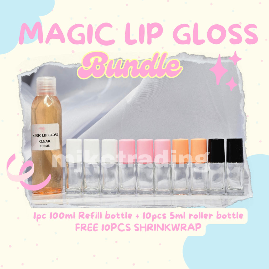 Magic Lip Gloss 5ML BUNDLE color changing lip gloss lip serum ...